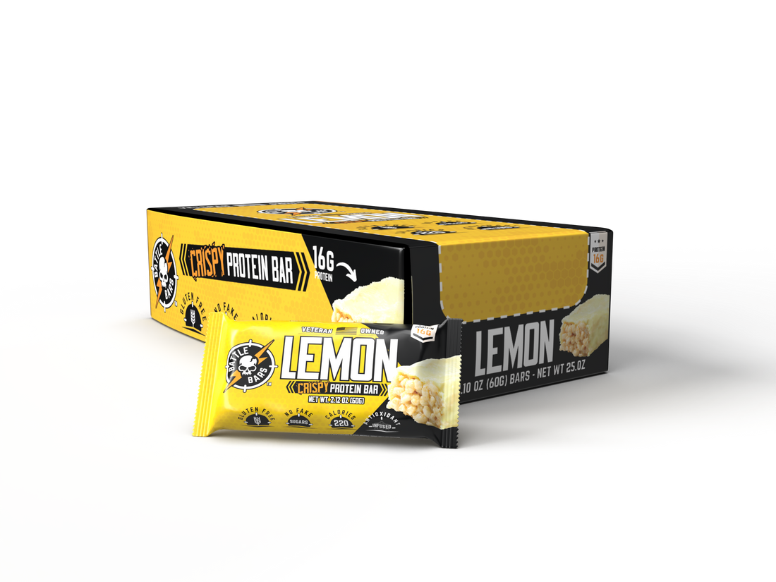 Lemon Protein Bar | Clean Protein Bars - Battle Bars